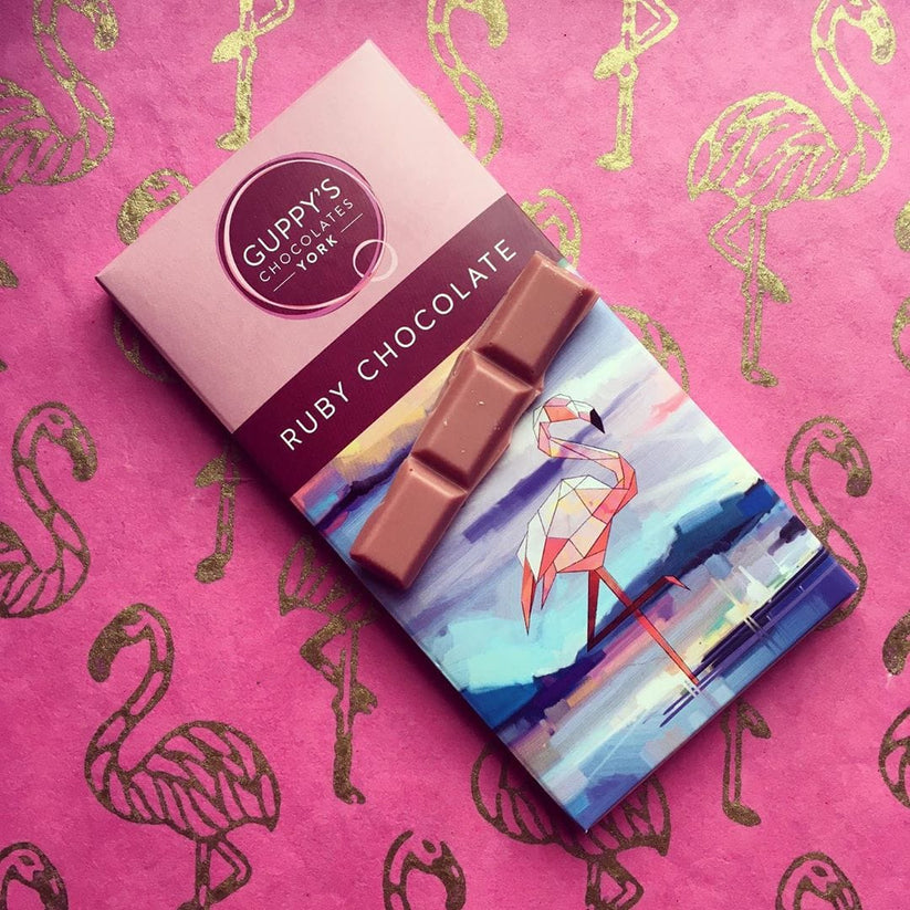 Ruby Chocolate Bar | Pink Chocolate | Guppy's Chocolates UK